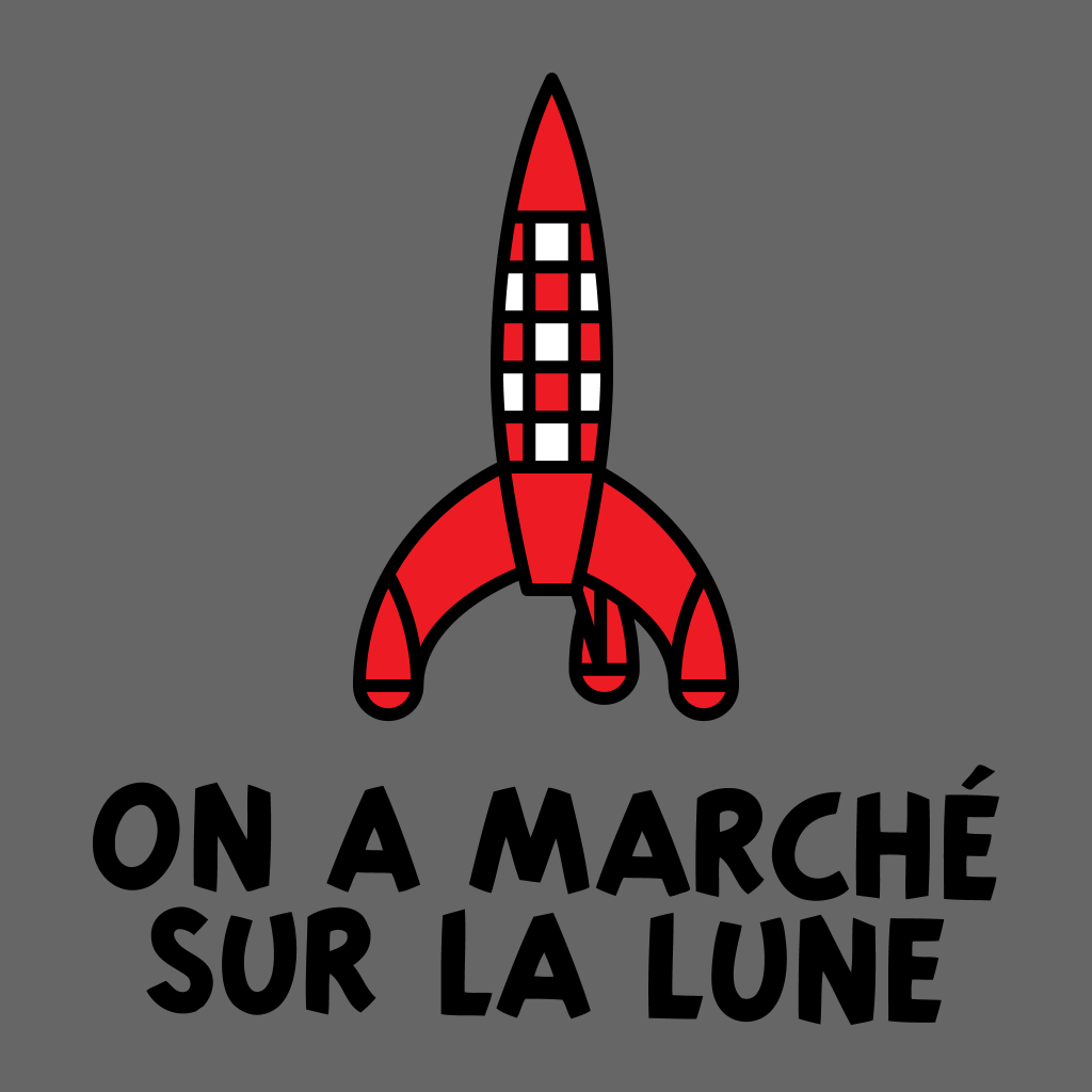 Tintin / Objectif Lune / On marché sur la lune - E=Hergé2